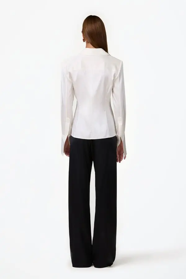 SAME Tailored Silk Blouse