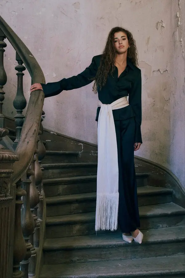 SAME Tailored Silk Blouse
