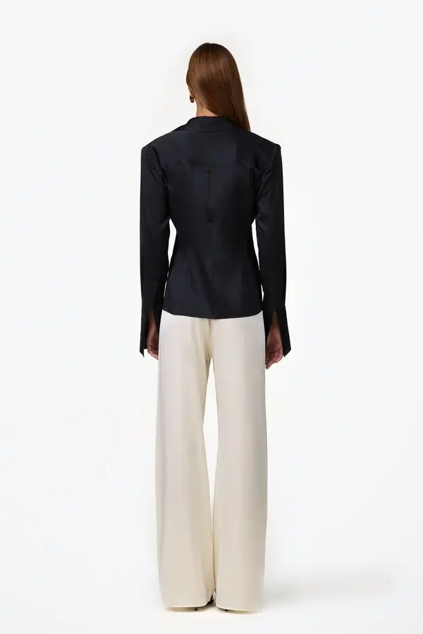 SAME Tailored Silk Blouse