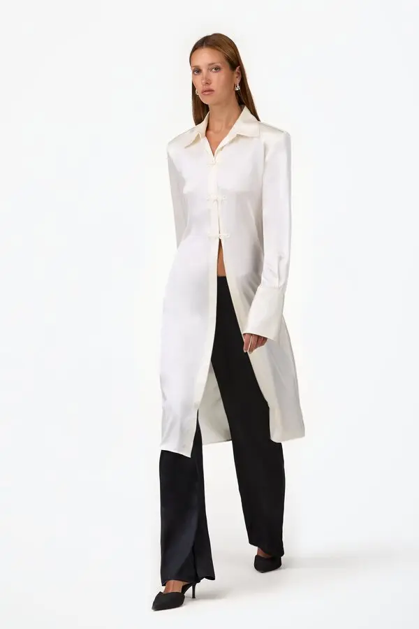 SAME Tailored Silk Duster