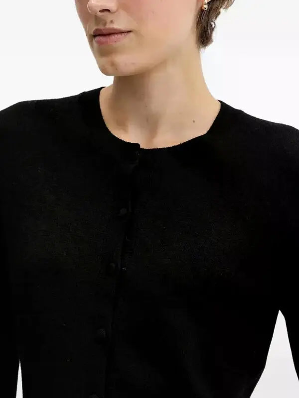 Sisley Crew-neck Knitted Cardigan