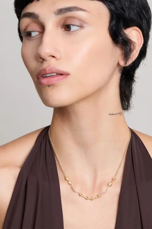 ELOISE JEWELRY Arch Necklace Fire Element Ruby