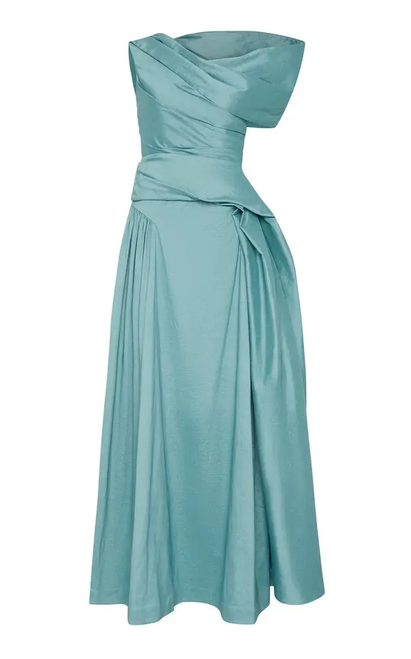Rachel Gilbert Banks One-shoulder Gown - Light Blue