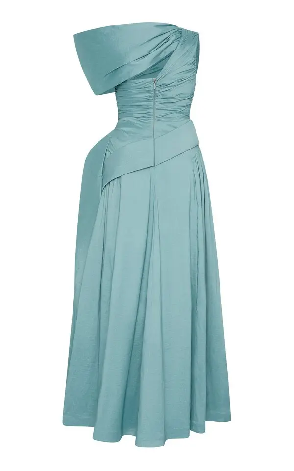 Rachel Gilbert Banks One-shoulder Gown - Light Blue