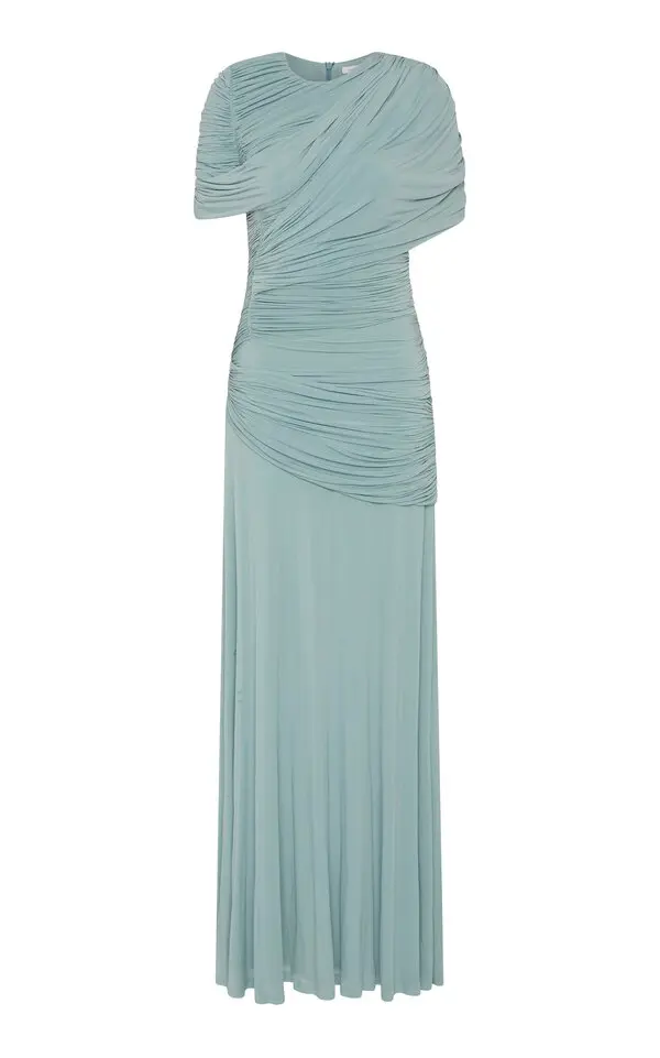 Rachel Gilbert Cyan Gown - Light Blue