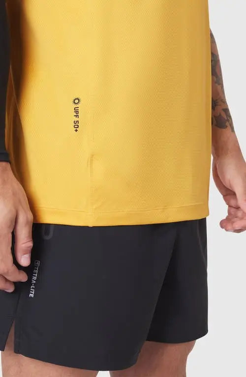 ASRV Aerosilver Upf50 Run Tee - Amber