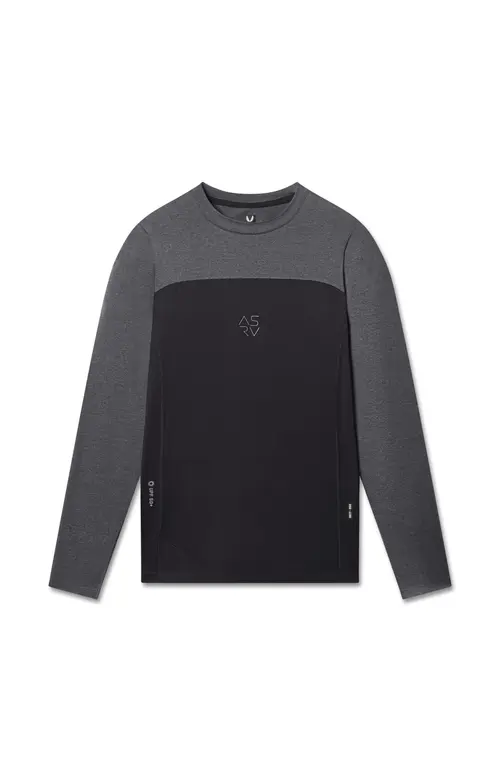 ASRV Aerosilver Upf50 Run Long Sleeve - Black