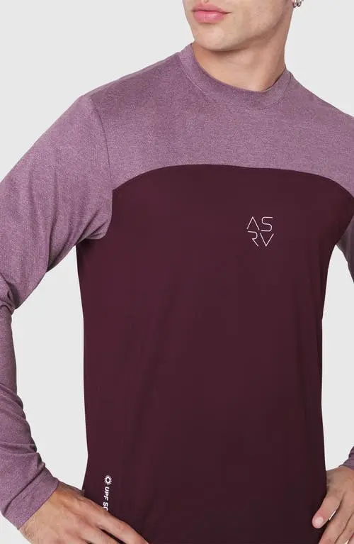 ASRV Aerosilver Upf50 Run Long Sleeve - Merlot