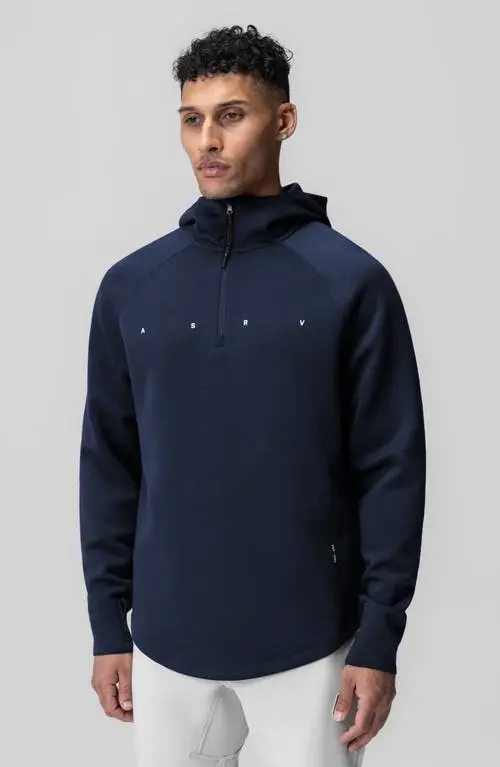 ASRV Dri-core Zip Hoodie - Navy