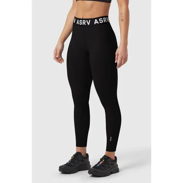 ASRV Lycra Ribbed Legging - Black