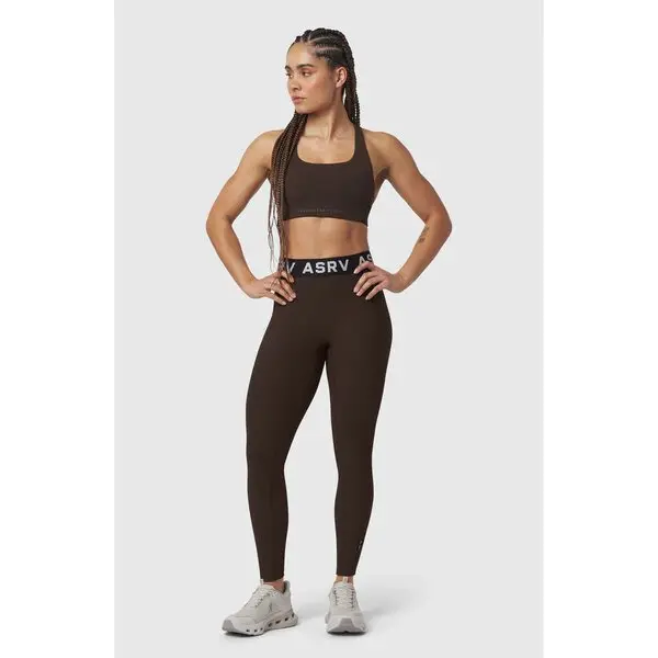 ASRV Lycra Ribbed Legging - Dark Earth