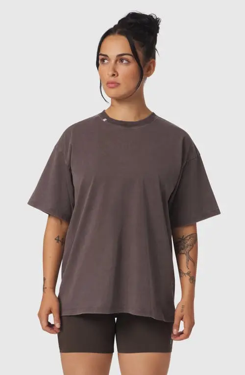ASRV Distressed Relaxed Tee - Dark Earth