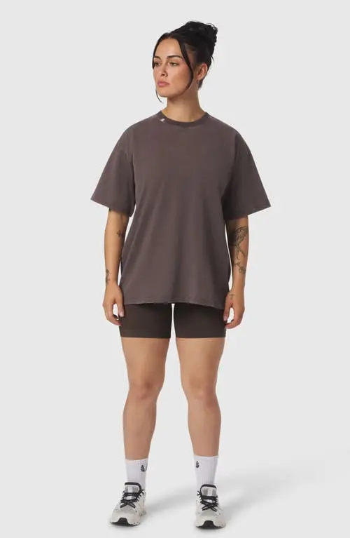 ASRV Distressed Relaxed Tee - Dark Earth