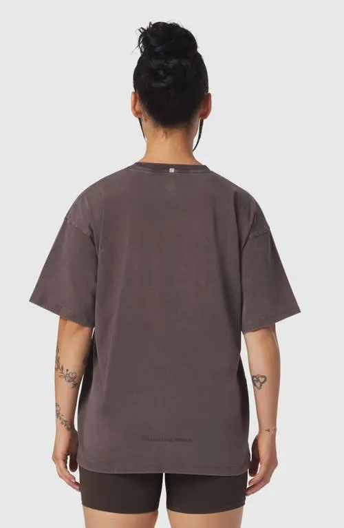ASRV Distressed Relaxed Tee - Dark Earth