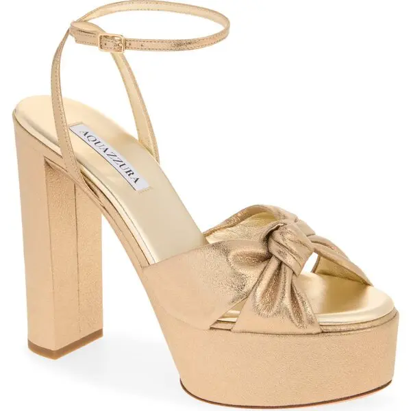AQUAZZURA Cupid Ankle Strap Platform Sandal