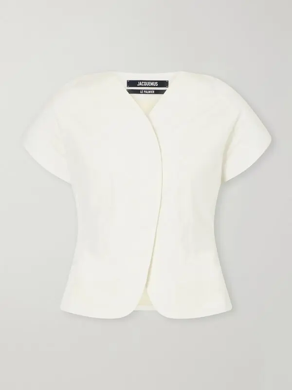Jacquemus La Veste Ovalo Faille Blazer
