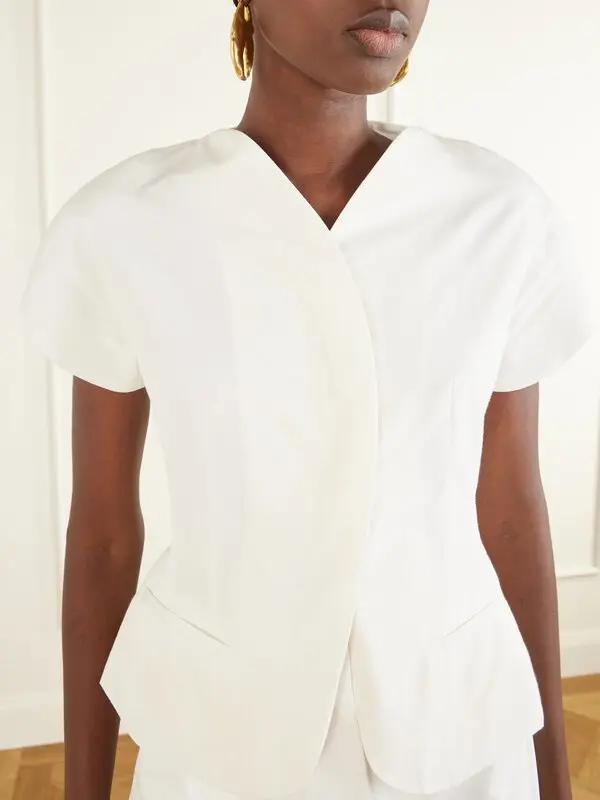 Jacquemus La Veste Ovalo Faille Blazer