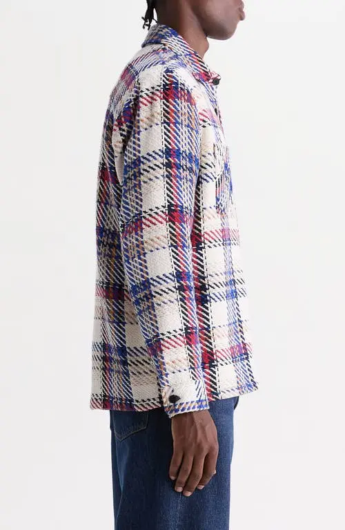 WAX LONDON Whiting Jazz Weave Overshirt