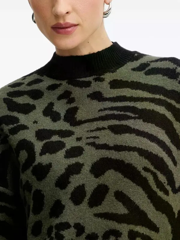 MORGAN Animal-print Sweater