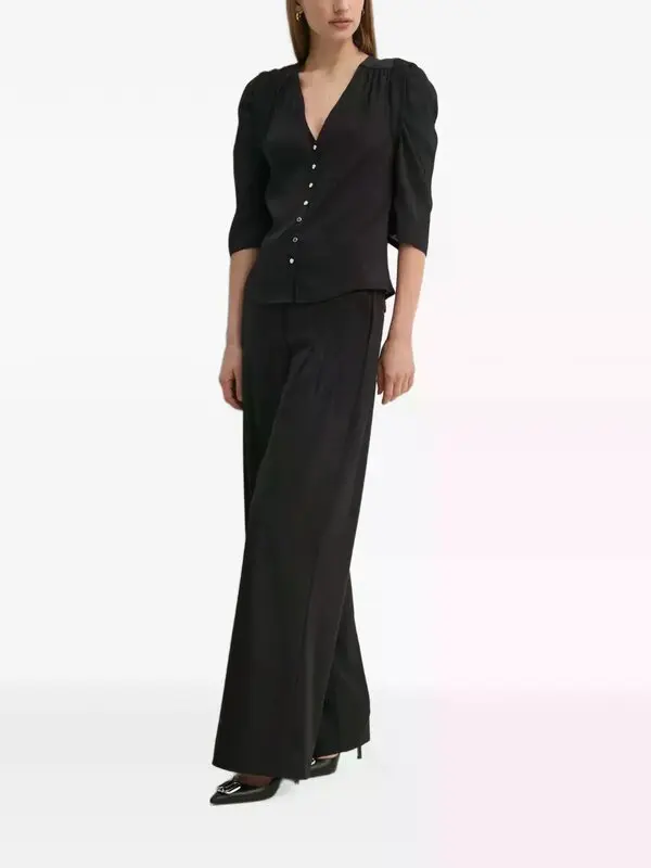 MORGAN Buttoned V-neck Shirt