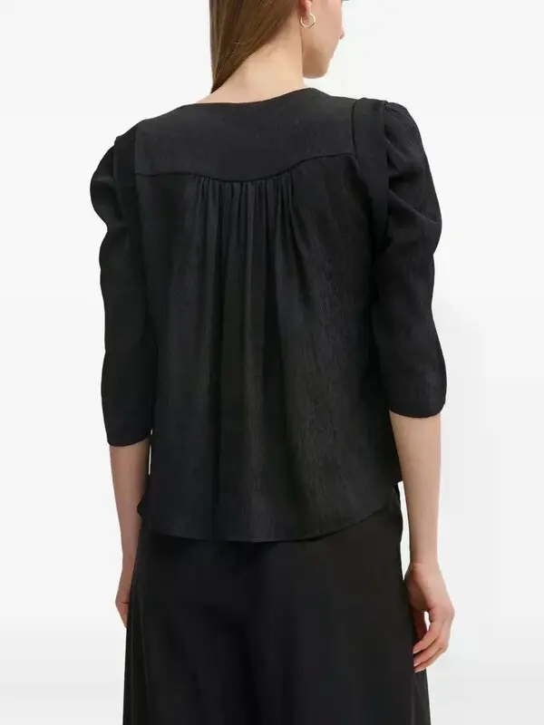 MORGAN Buttoned V-neck Shirt