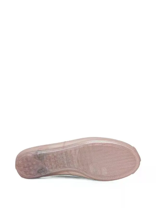 Melissa Sophie Glitter-effect Bow-detail Ballet Flats