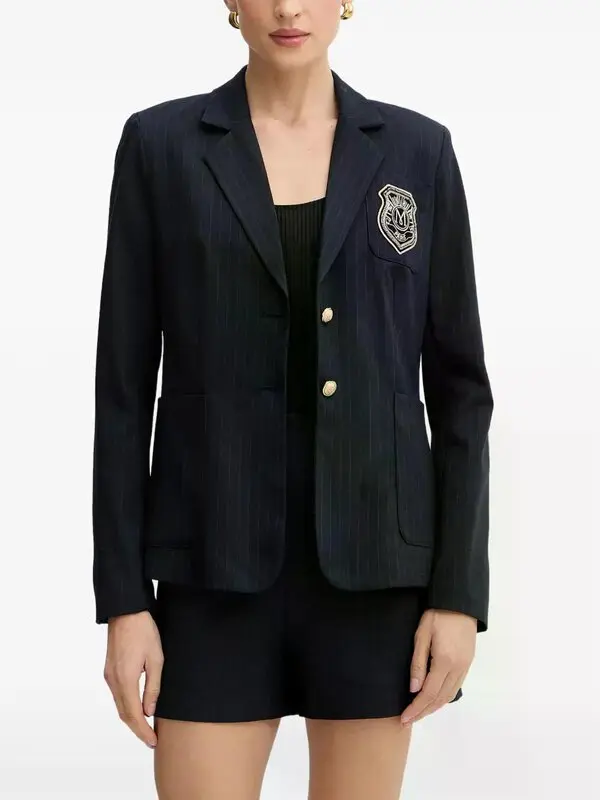 MORGAN Pinstripe-pattern Double-breasted Shorts