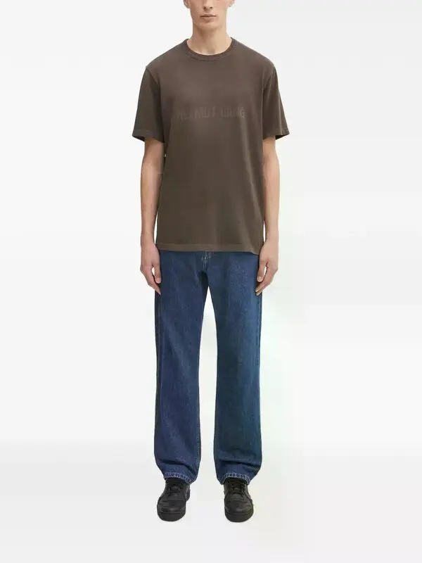 Helmut Lang Logo-print T-shirt - Brown