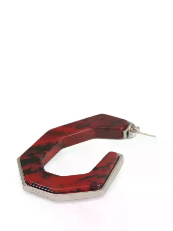 Isabel Marant Étoile Liu Marble-effect Hoop Earrings