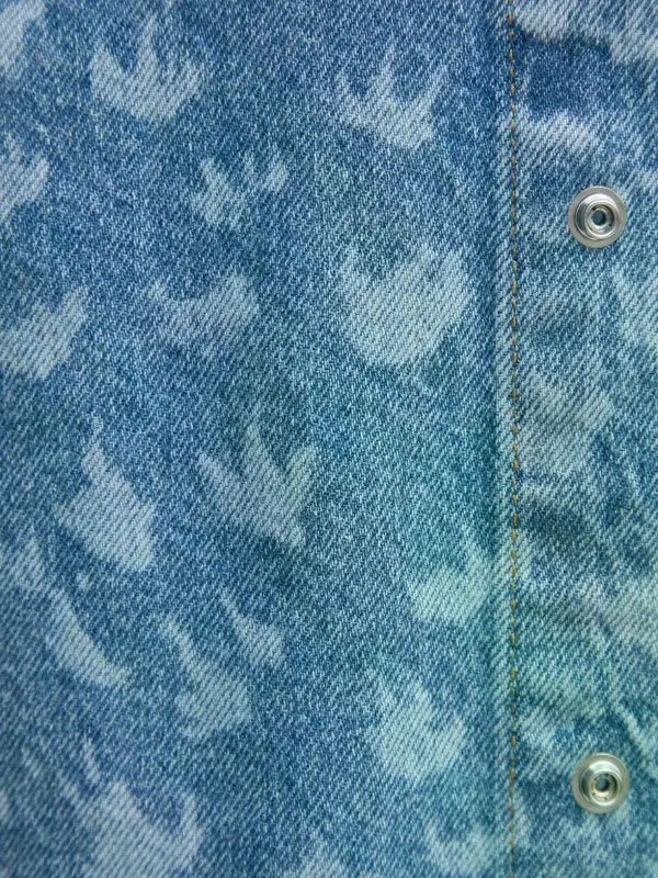 Sisley Laser-print Denim Shirt