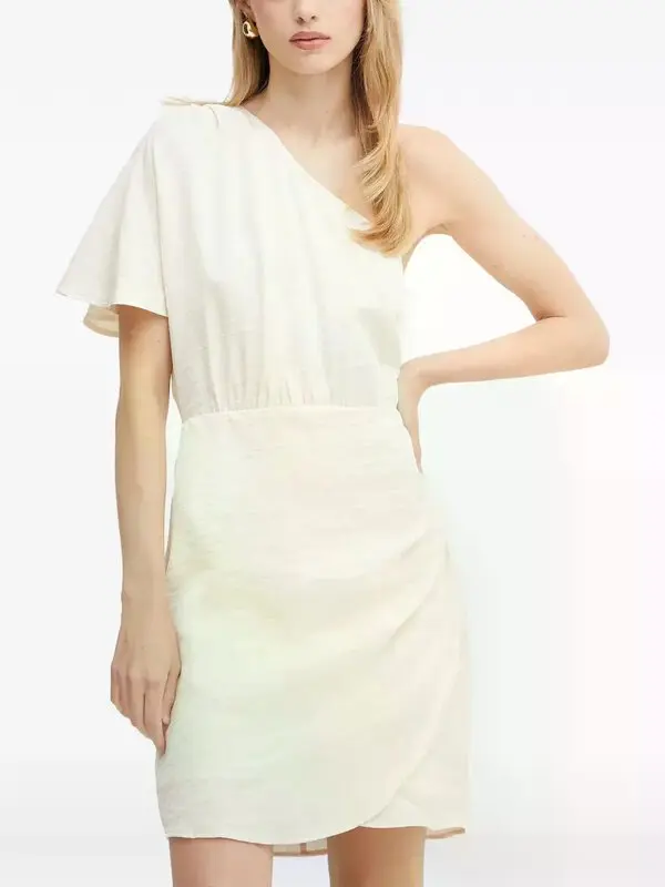 MORGAN One-shoulder Draped Mini Dress