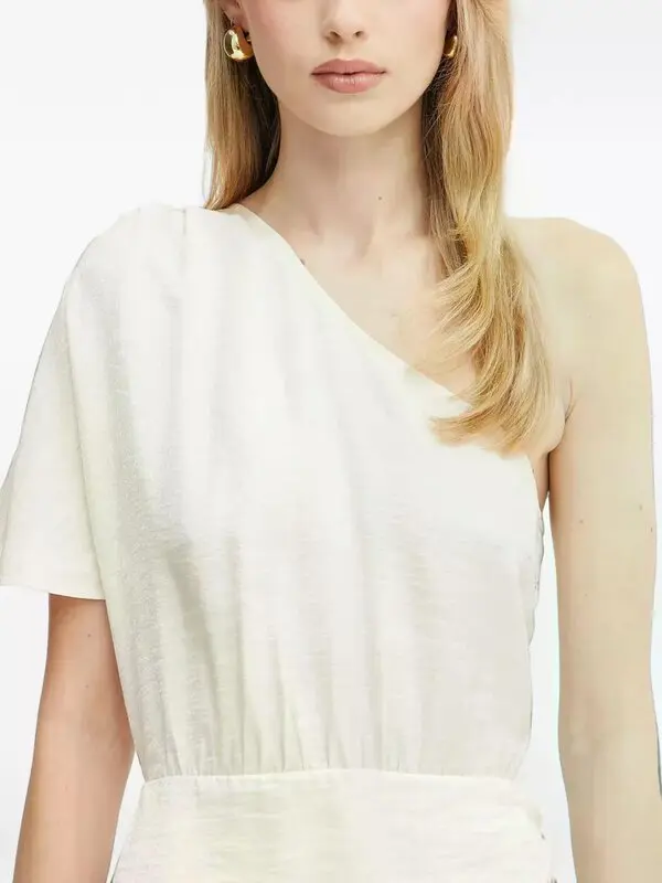MORGAN One-shoulder Draped Mini Dress