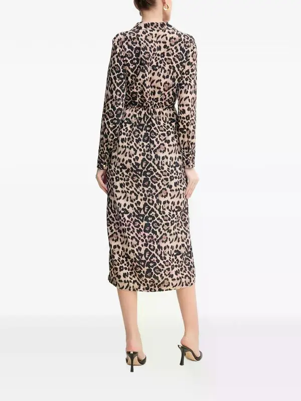 MORGAN Leopard-print Midi Dress