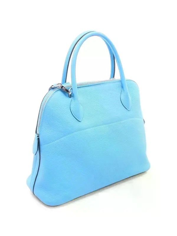 Hermès 2020 Bolide 31 Bovine Leather Tote Bag - Blue