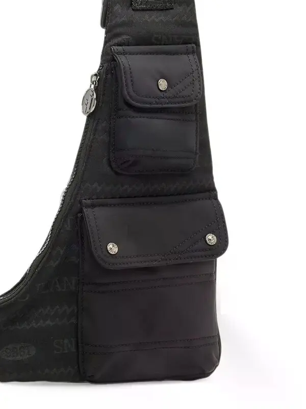 Iceberg Logo-print Multi-pocket Cross-body Bag