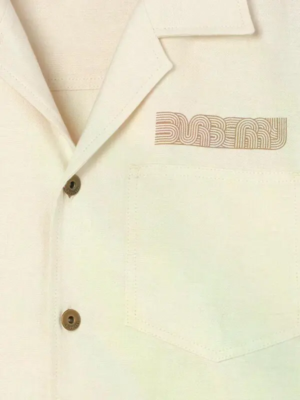 Burberry Oversized Fit Linen Shirt