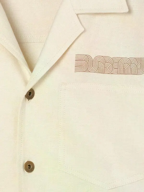 Burberry Oversized Fit Linen Shirt