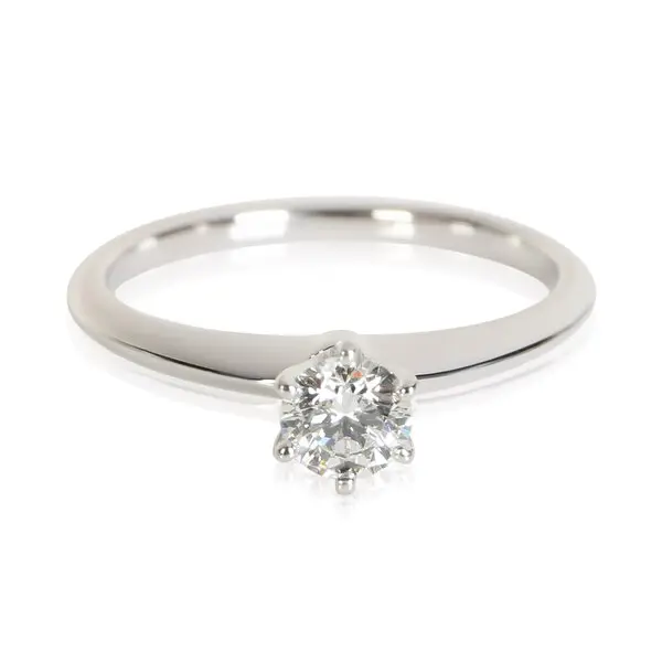Tiffany & Co. 0.36 Ct Round Brilliant Diamond Engagement Ring - Platinum