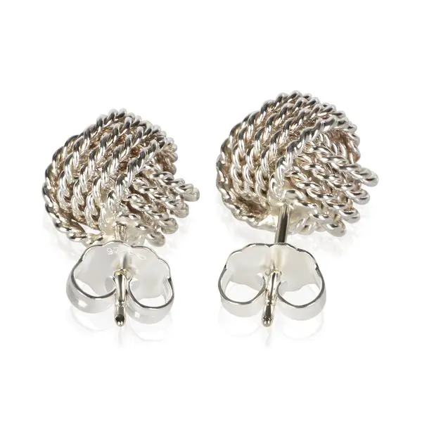 Tiffany & Co. Sterling Silver Knot Earrings