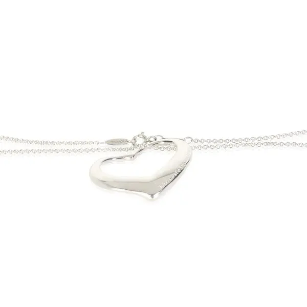 Tiffany & Co. Sterling Silver Elsa Peretti Extra Large Open Heart Pendant
