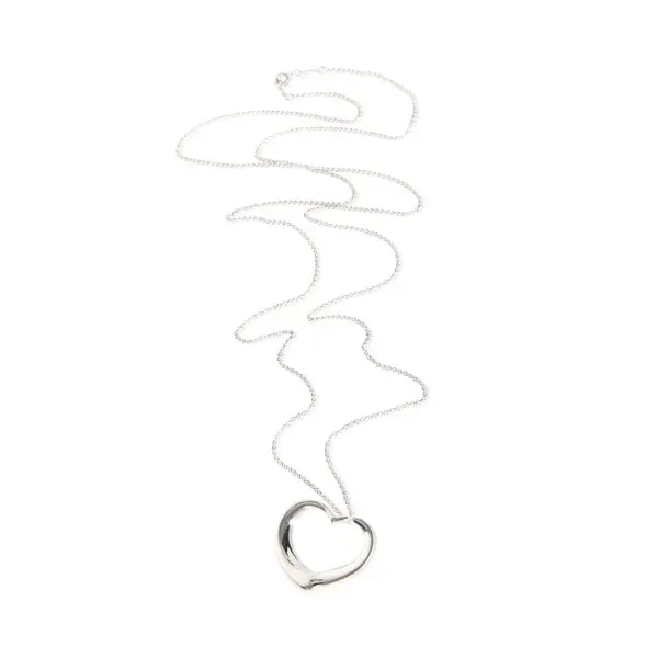 Tiffany & Co. Sterling Silver Elsa Peretti Extra Large Open Heart Pendant