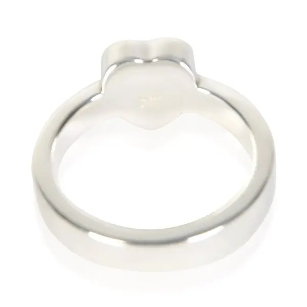 Gucci Sterling Silver Trademark Heart Ring