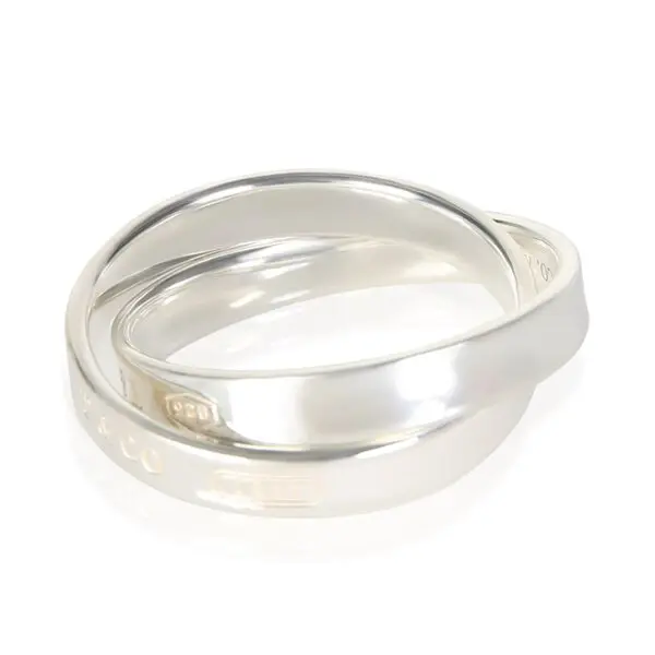 Tiffany & Co. Sterling Silver 1837 Interlocking Ring