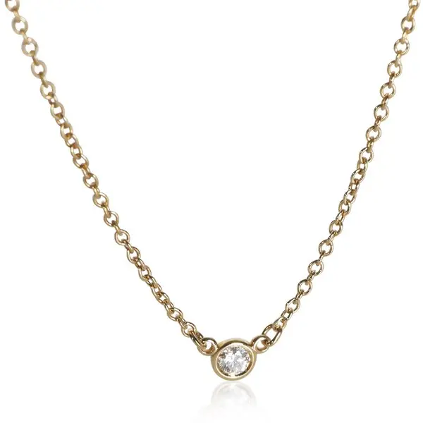 Tiffany & Co. Yellow Gold Diamond Elsa Peretti Diamond The Yard Pendant - Yellow_gold