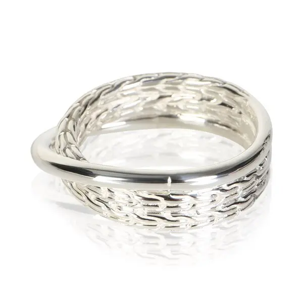 John Hardy Sterling Silver Classic Chain Crossover Ring