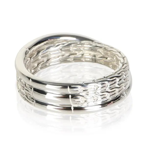 John Hardy Sterling Silver Classic Chain Crossover Ring