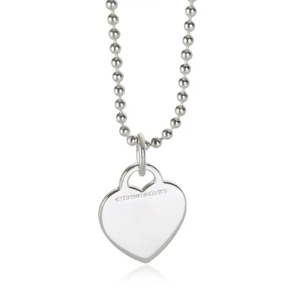 Tiffany & Co. Sterling Silver Heart Tag Necklace