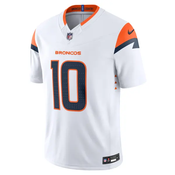 Nike Bo Nix Denver Broncos Dri-fit Nfl Limited Jersey - White