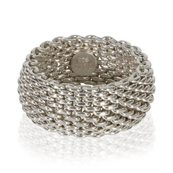 Tiffany & Co. Sterling Silver Somerset Mesh Ring