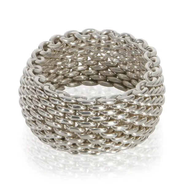 Tiffany & Co. Sterling Silver Somerset Mesh Ring